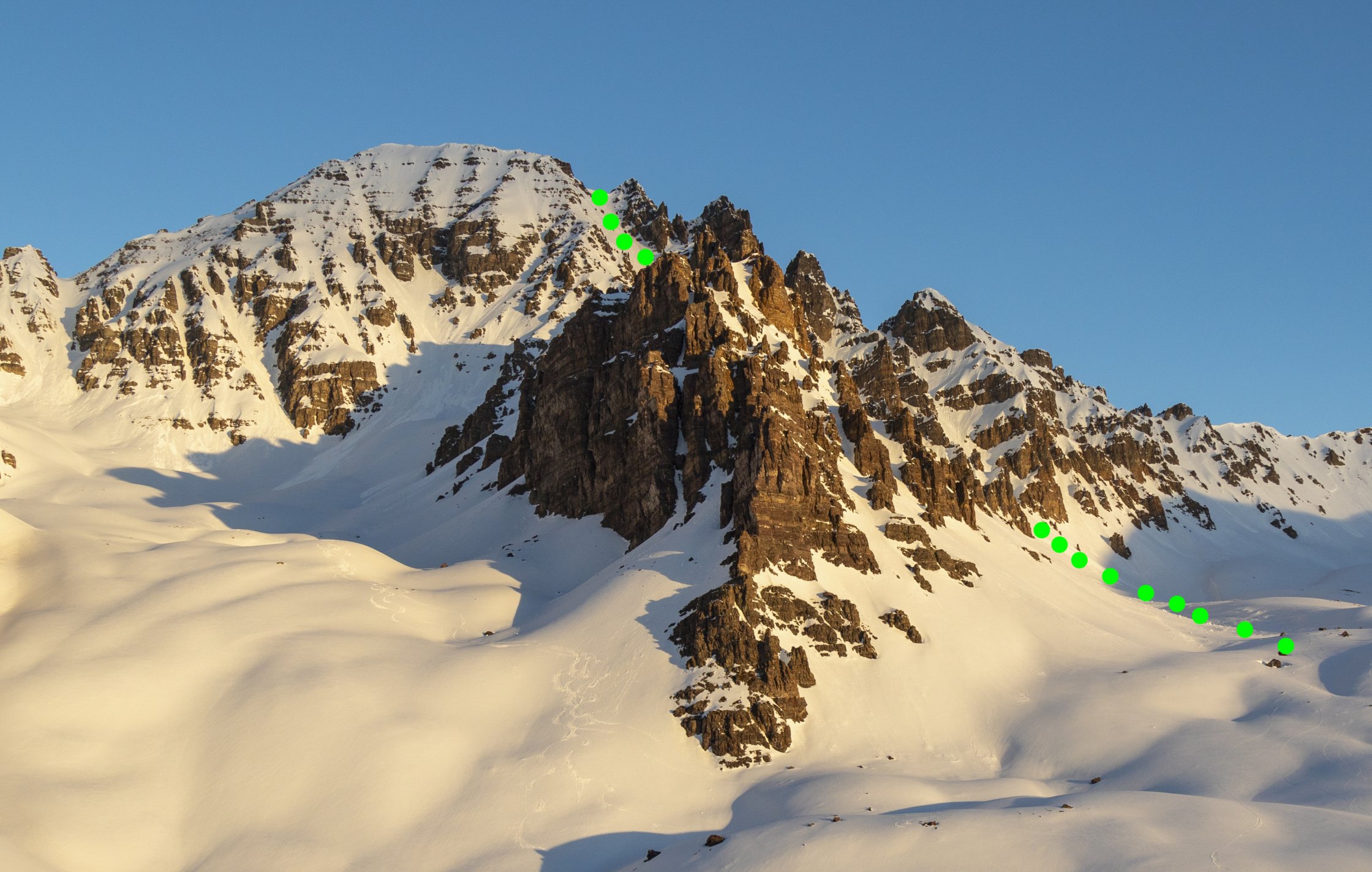 Pearl Couloir - Cathedral Peak